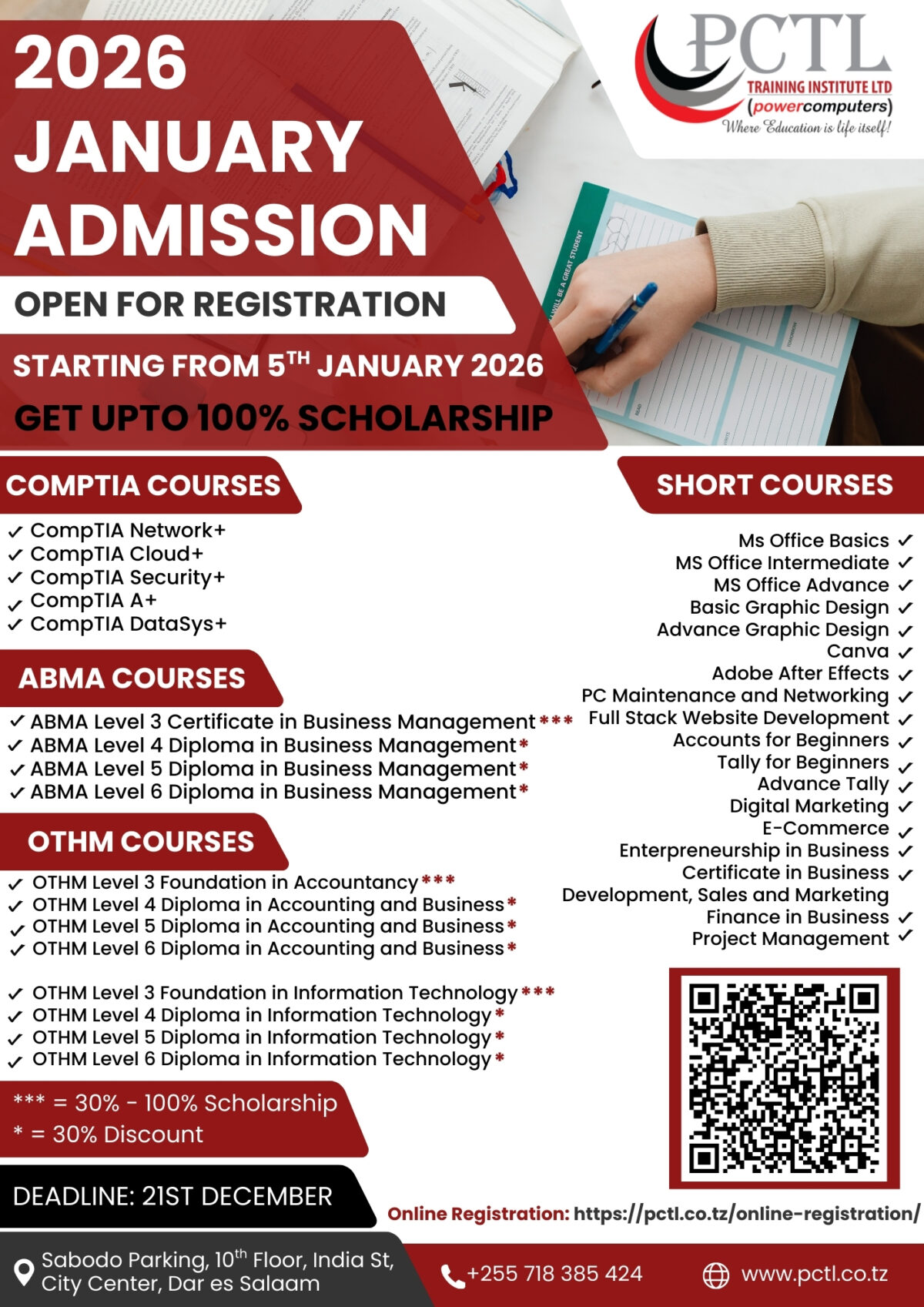 2026 Admission - PCTL Training Institute